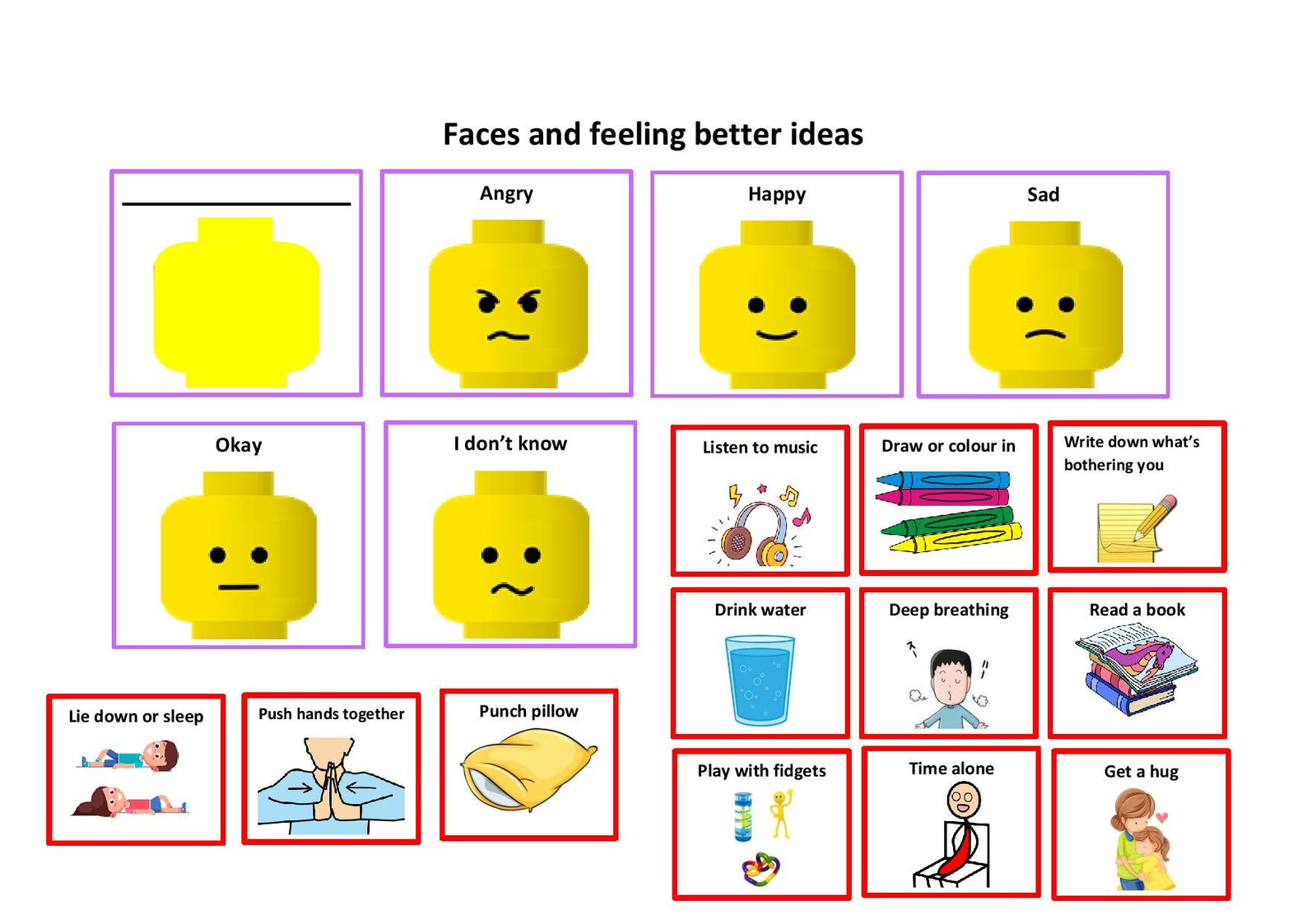 Lego Emotions - Etsy UK