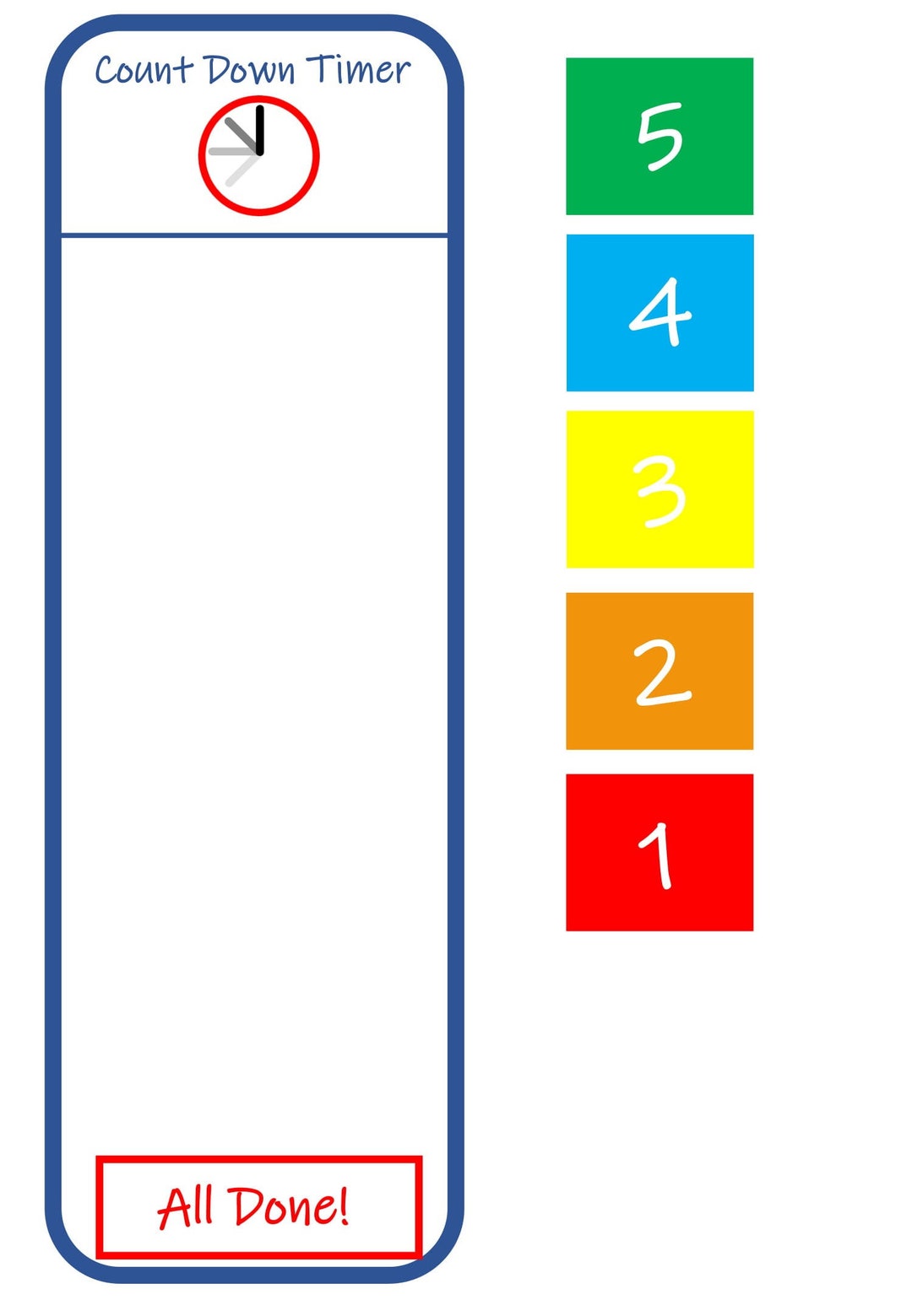 Large Countdown Timer - Etsy UK