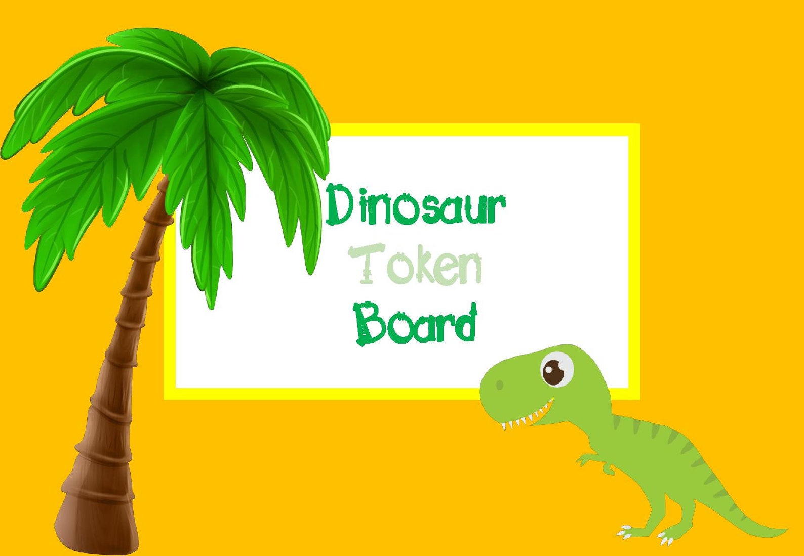 Dinosaur Behaviour Token Board - Etsy