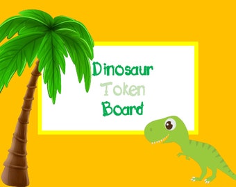 Dinosaur Themed Token Board, Token Economy Token System Reward Board ...
