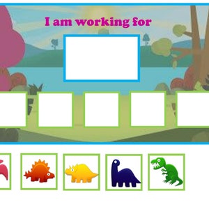 Dinosaur Behaviour Token Board - Etsy