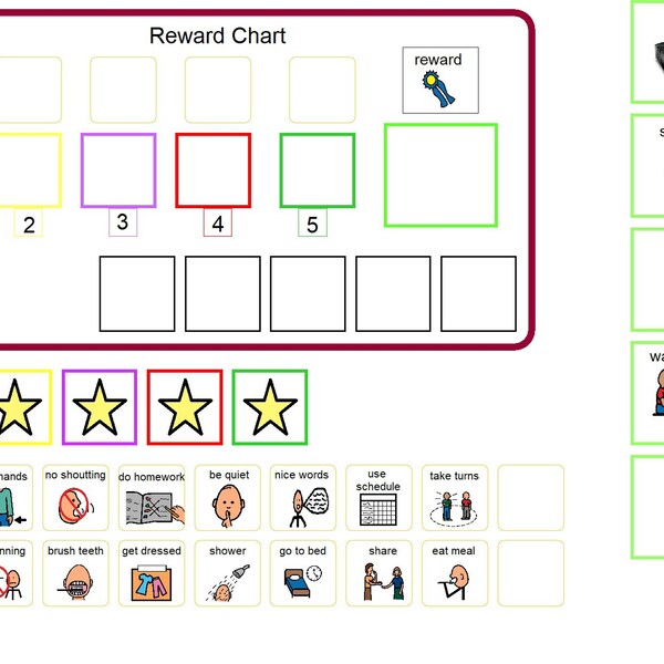 Autism Reward Chart - Etsy
