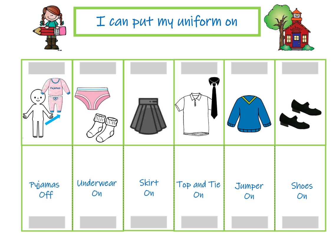 I Can Put My Uniform on Schedule-girl - Etsy
