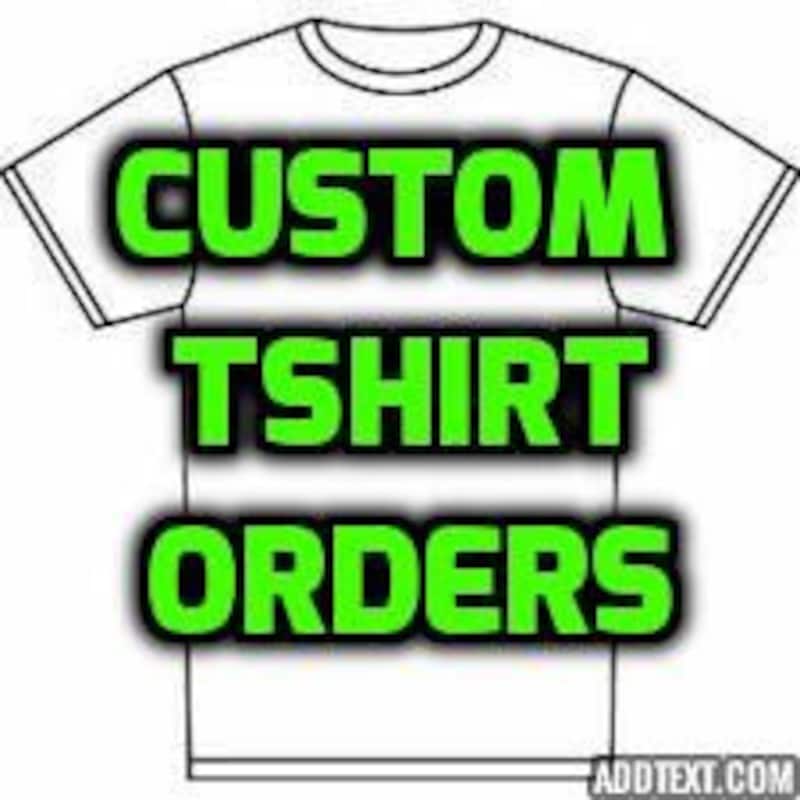 Custom Tshirt With Script - Etsy