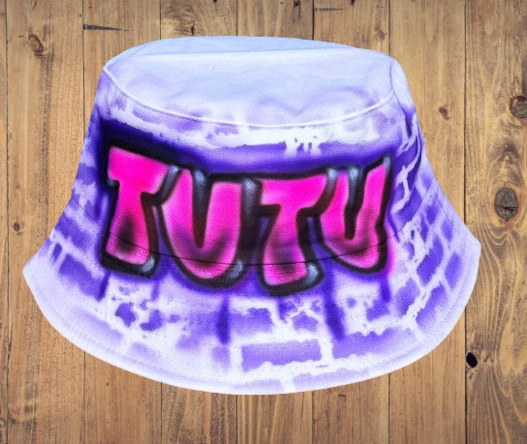 Custom Airbrushed Bucket Hat - Personalized Headwear for Unique Style ...