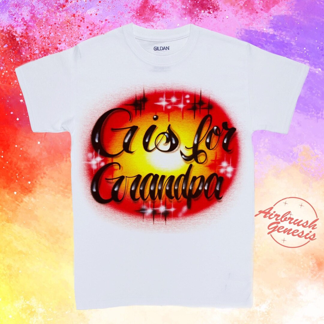 Airbrush T Shirt Script Name - Etsy