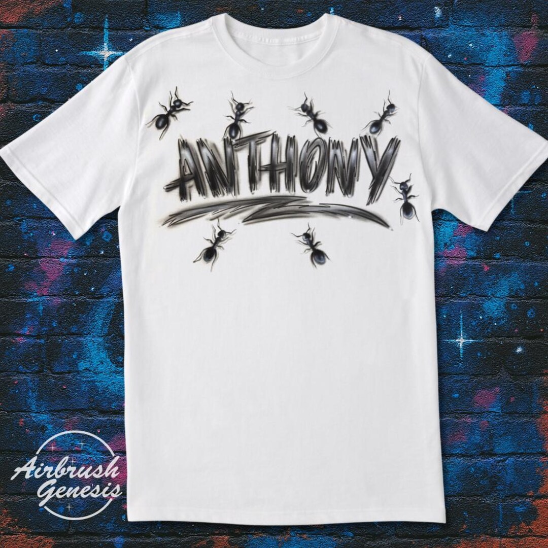 Airbrush Ant T-shirt – Custom Insect Graphic Tee, Street Art Style ...