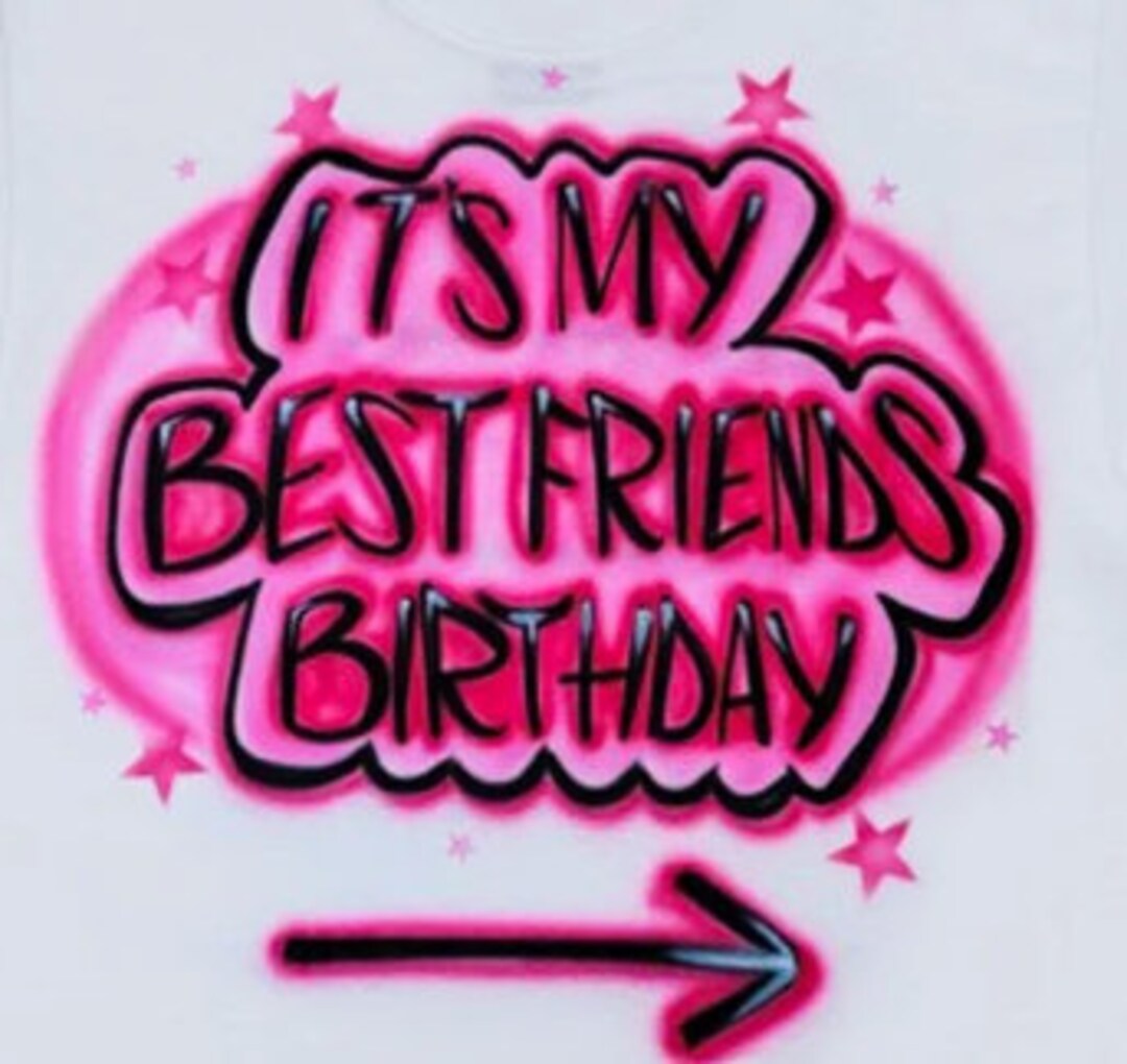 Airbrush T Shirt It's My Birthday Design - Etsy