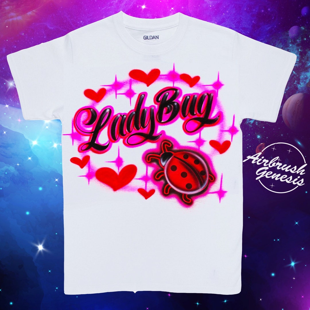 Ladybug Airbrush T Shirt - Etsy