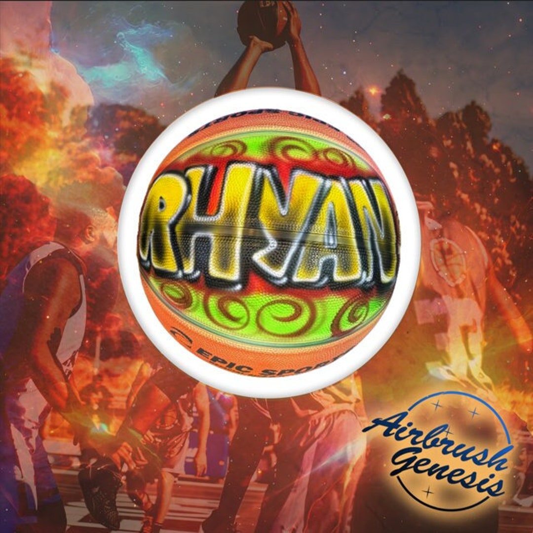 Custom Airbrushed Basketball | Handpainted Display Ball for Sports Fans ...