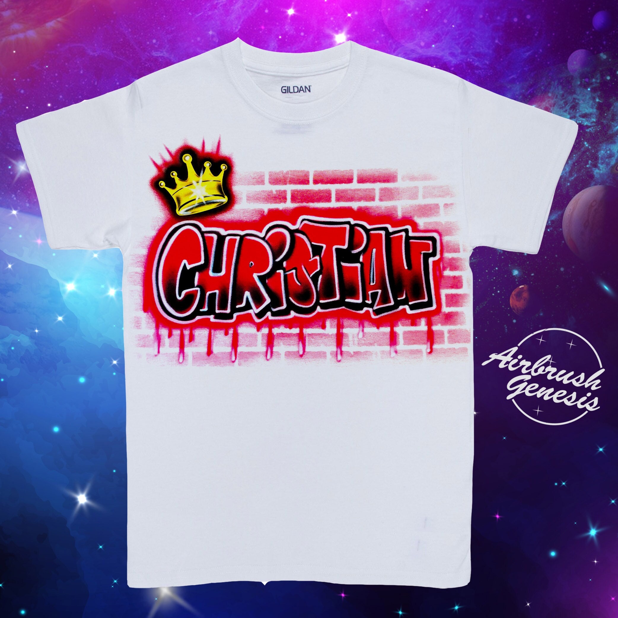 Graffiti Shirt Airbrush T Shirt Custom Airbrush Tshirt - Etsy