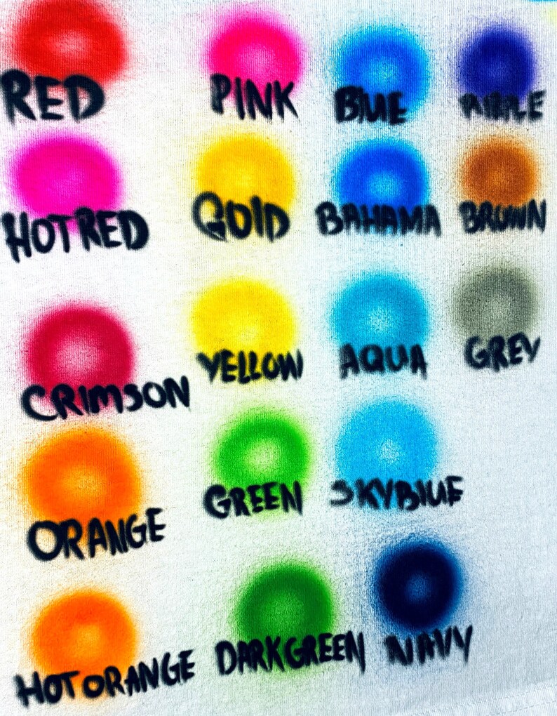 Airbrush Est Year Design - Etsy