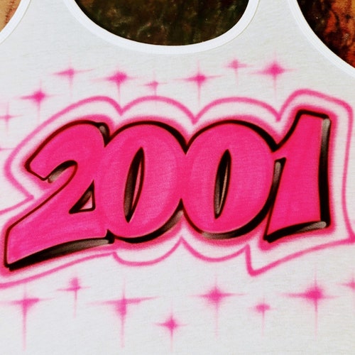 Airbrush Est Year Design - Etsy