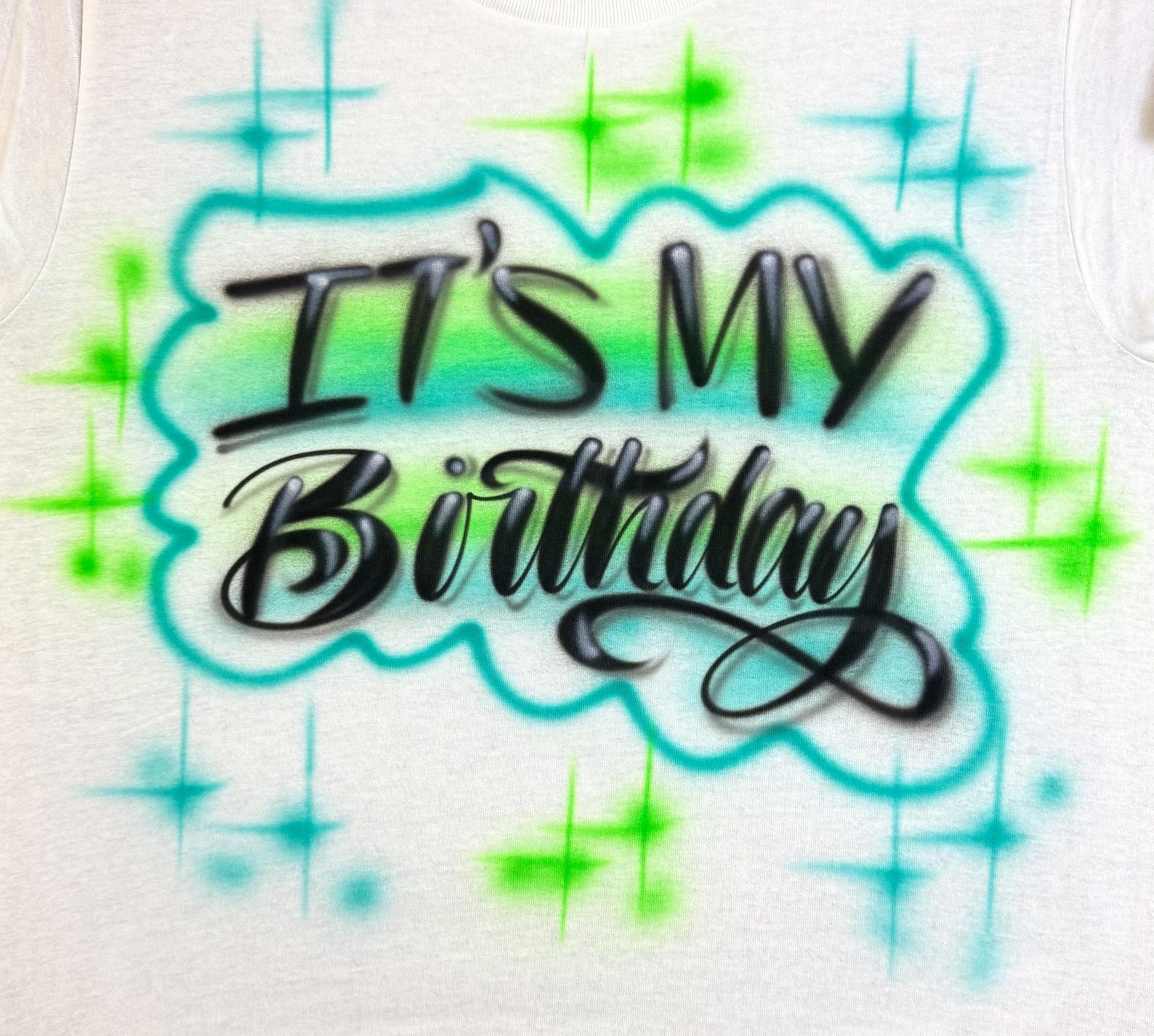 Airbrush Its My Birthday Design - Etsy