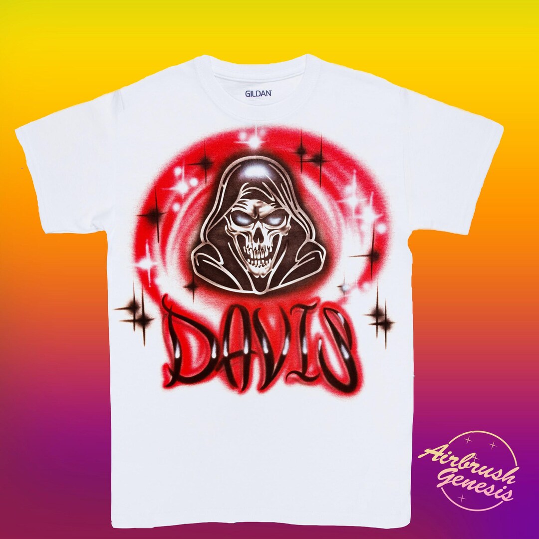 Airbrush Grim Reaper Name - Etsy