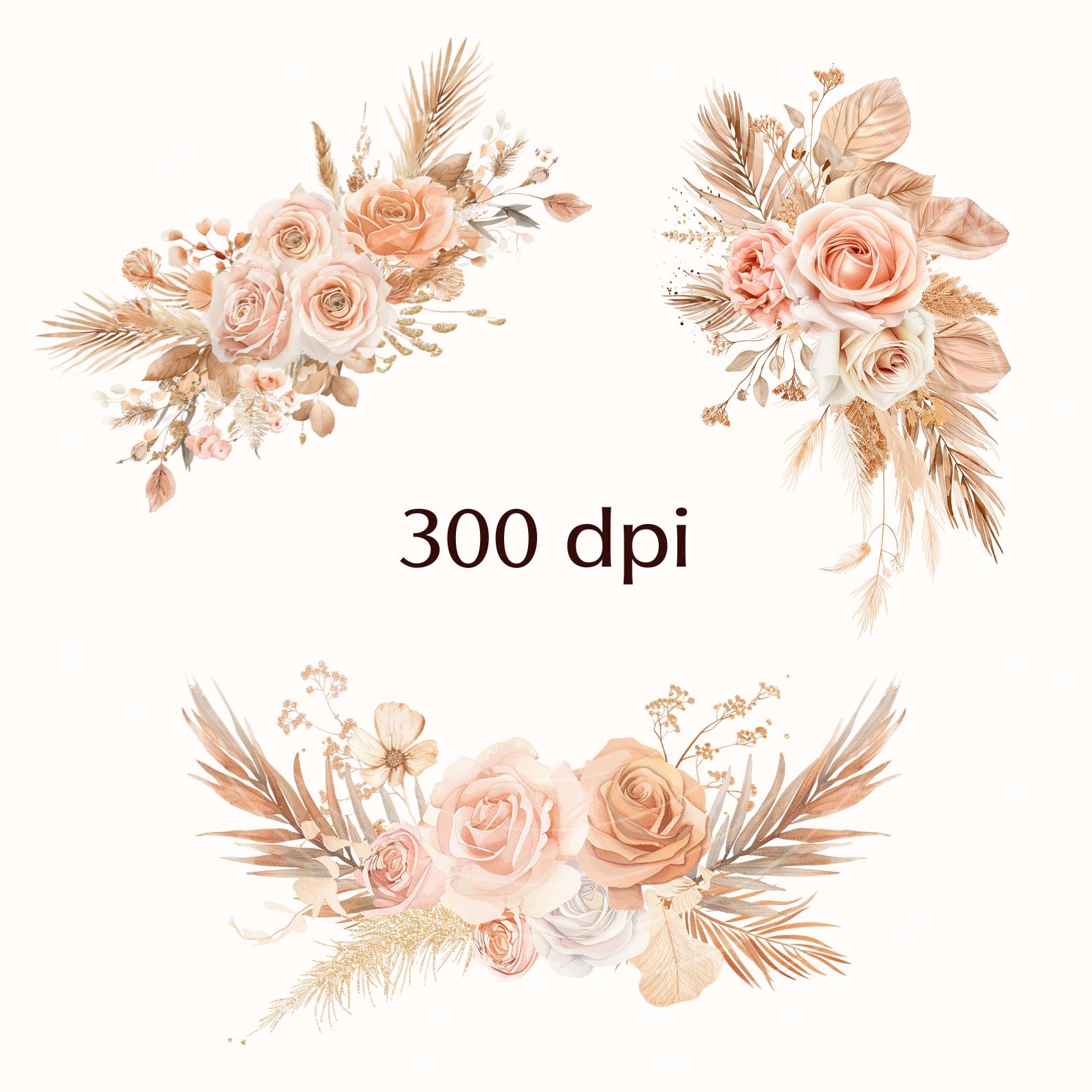 10 Elegant Boho Chic Blush Pink and Peach Floral Arrangements ...