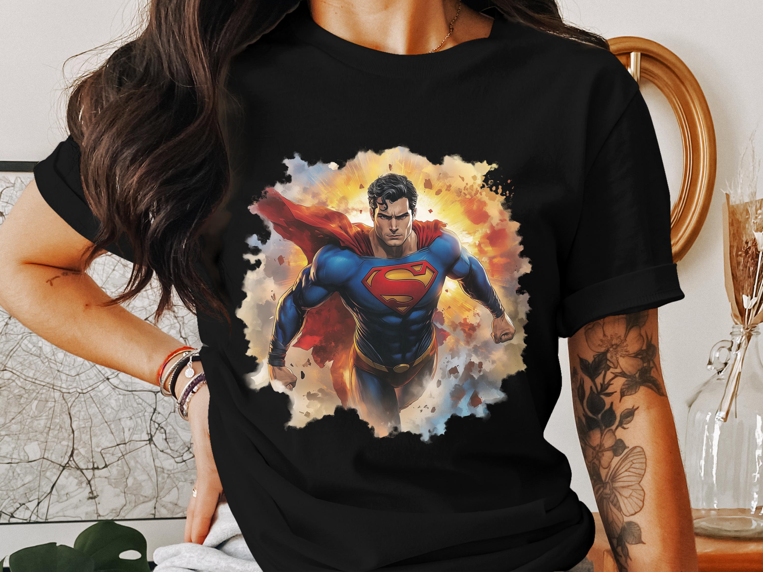 4 PNG Superman Splash and Watercolor Digital Designs Transparent ...