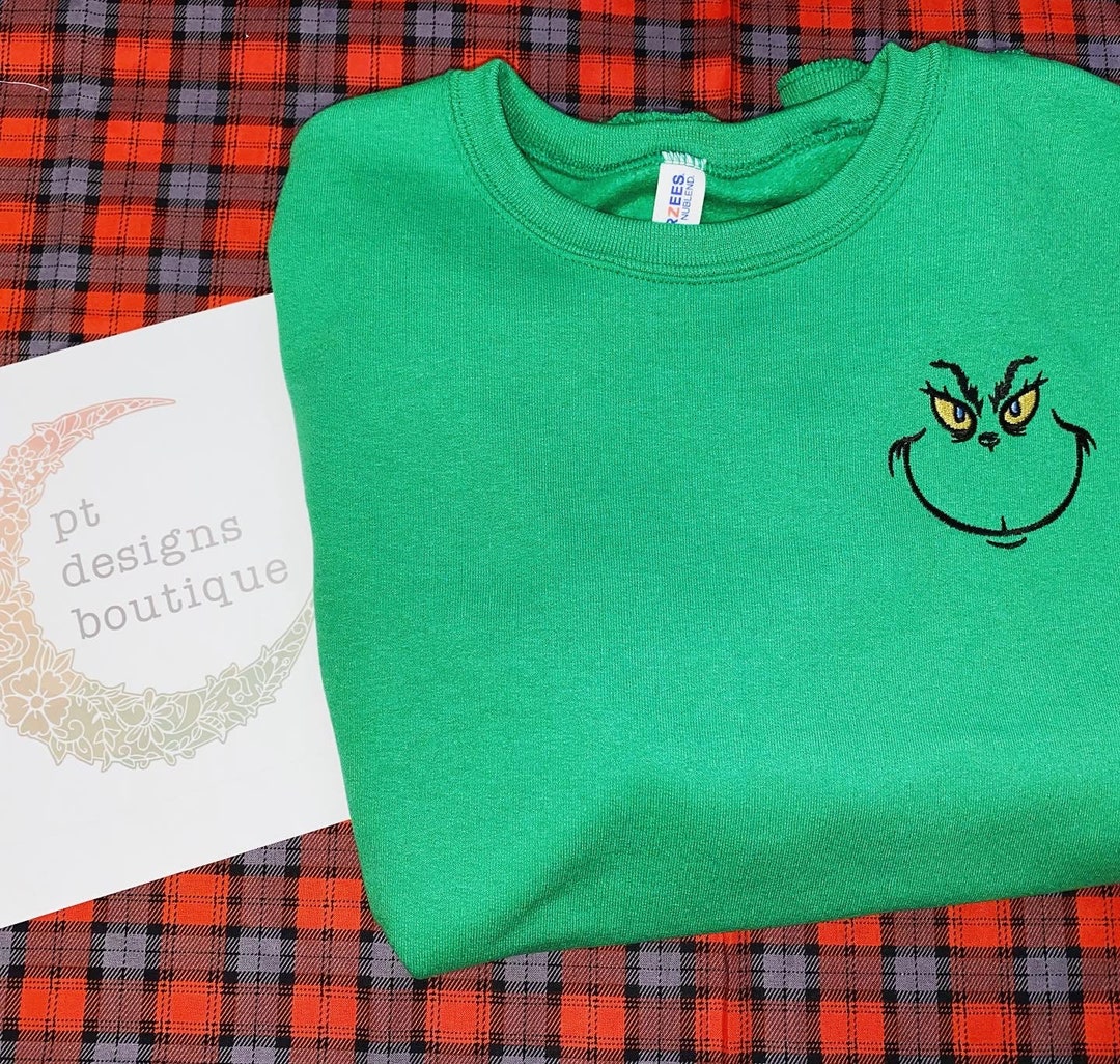 Grinch Christmas Crewneck Sweater Grinchmas Grinch Christmas Christmas ...