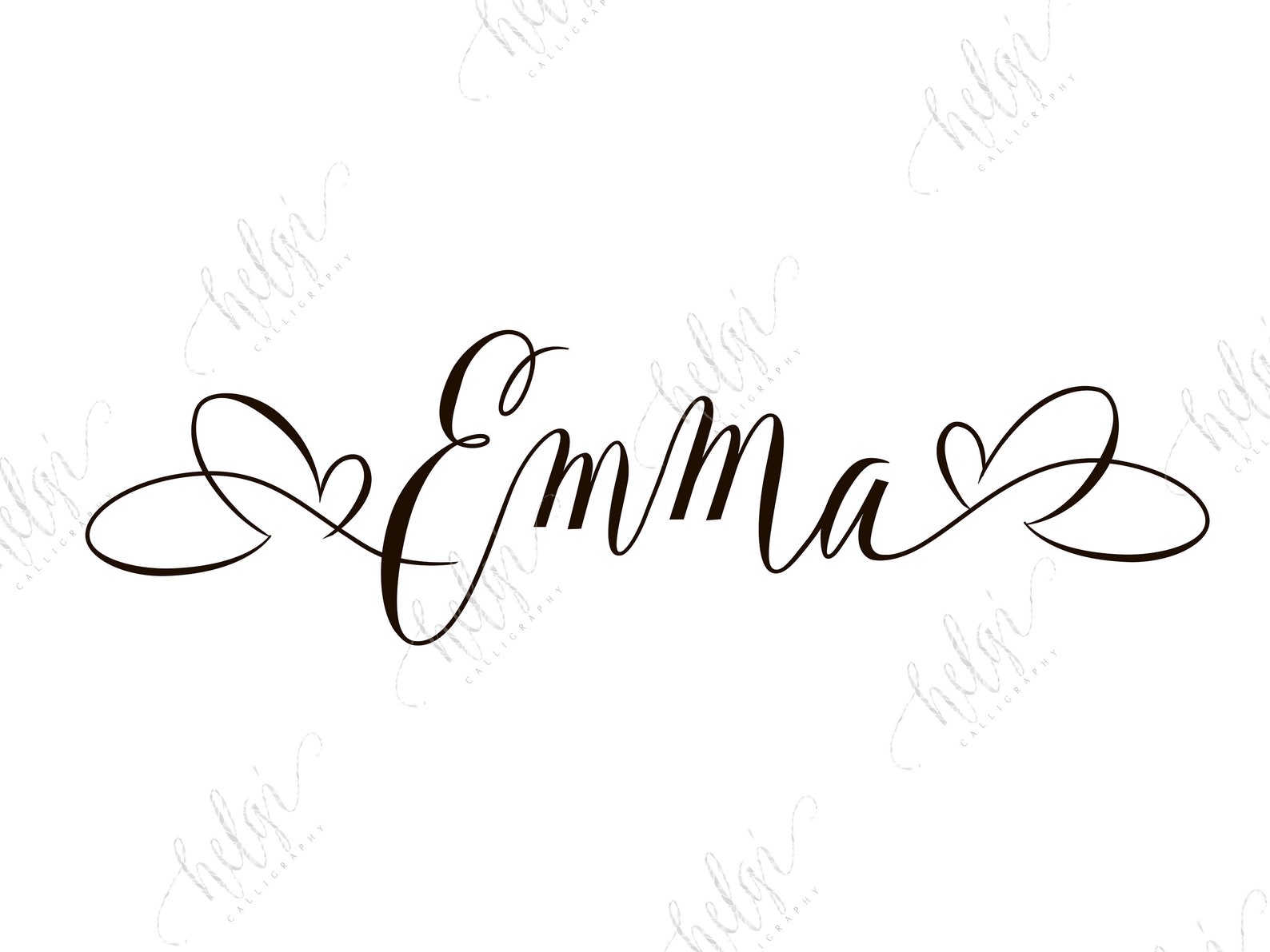 Emma SVG Nom SVG Nom Clipart svg Nom dor svg Nom de fille | Etsy
