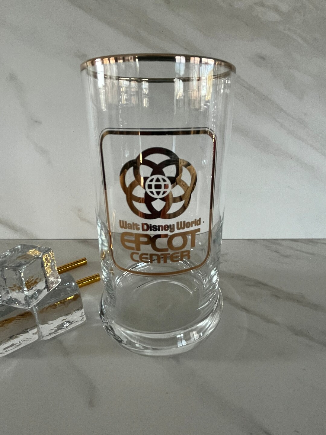Epcot Glass 1982 Walt Disney World Epcot Center Collectible Glass ...