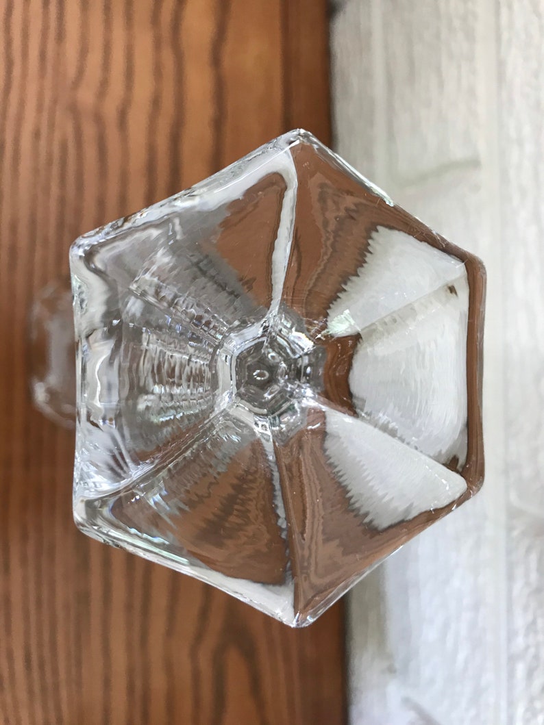 Fostoria Crystal Coin Clear and Frosted Glass Vase. Made in - Etsy