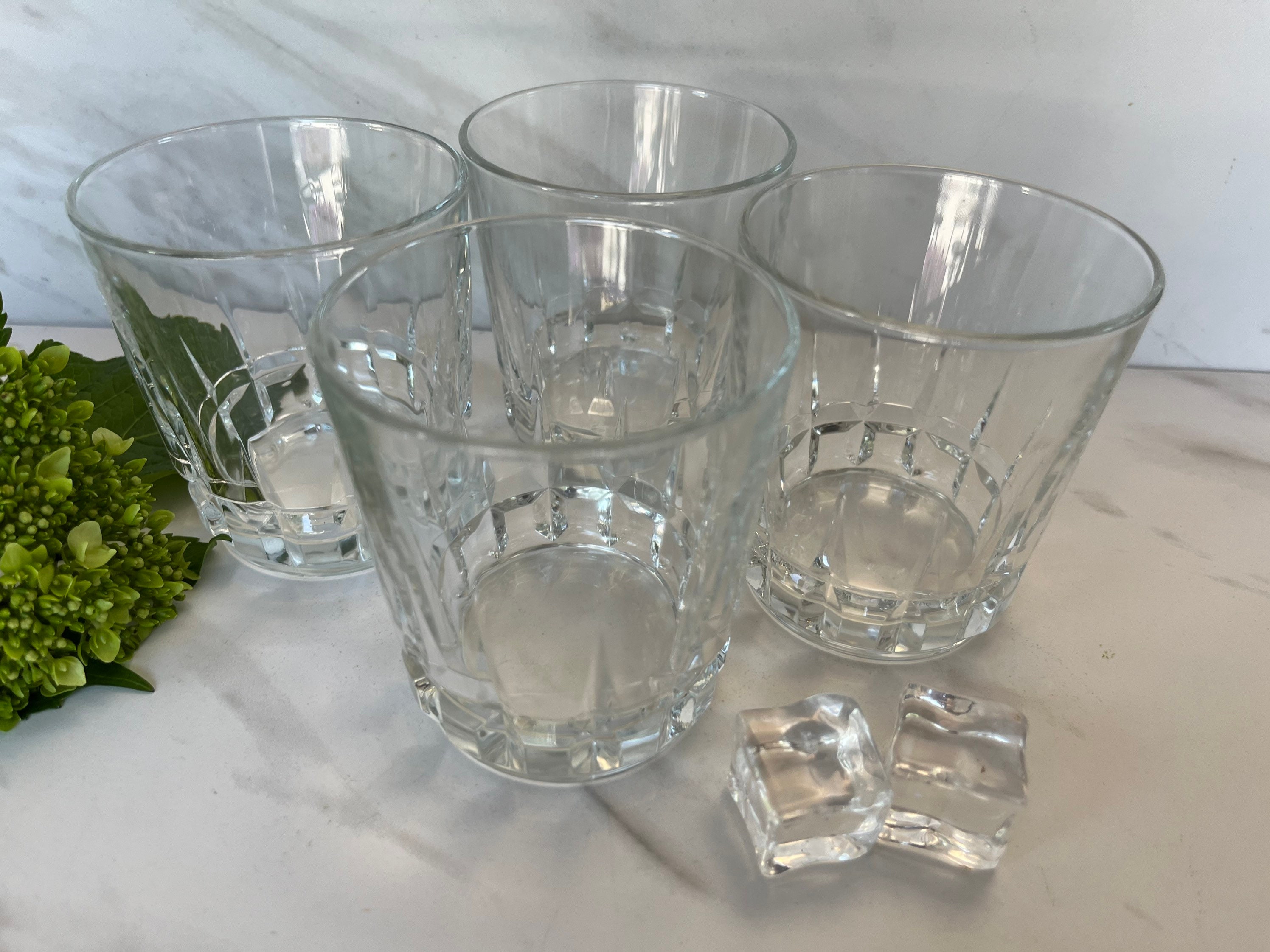 Vintage Classic Round Low Ball Whiskey Rocks Glasses. Set of 4 - Etsy