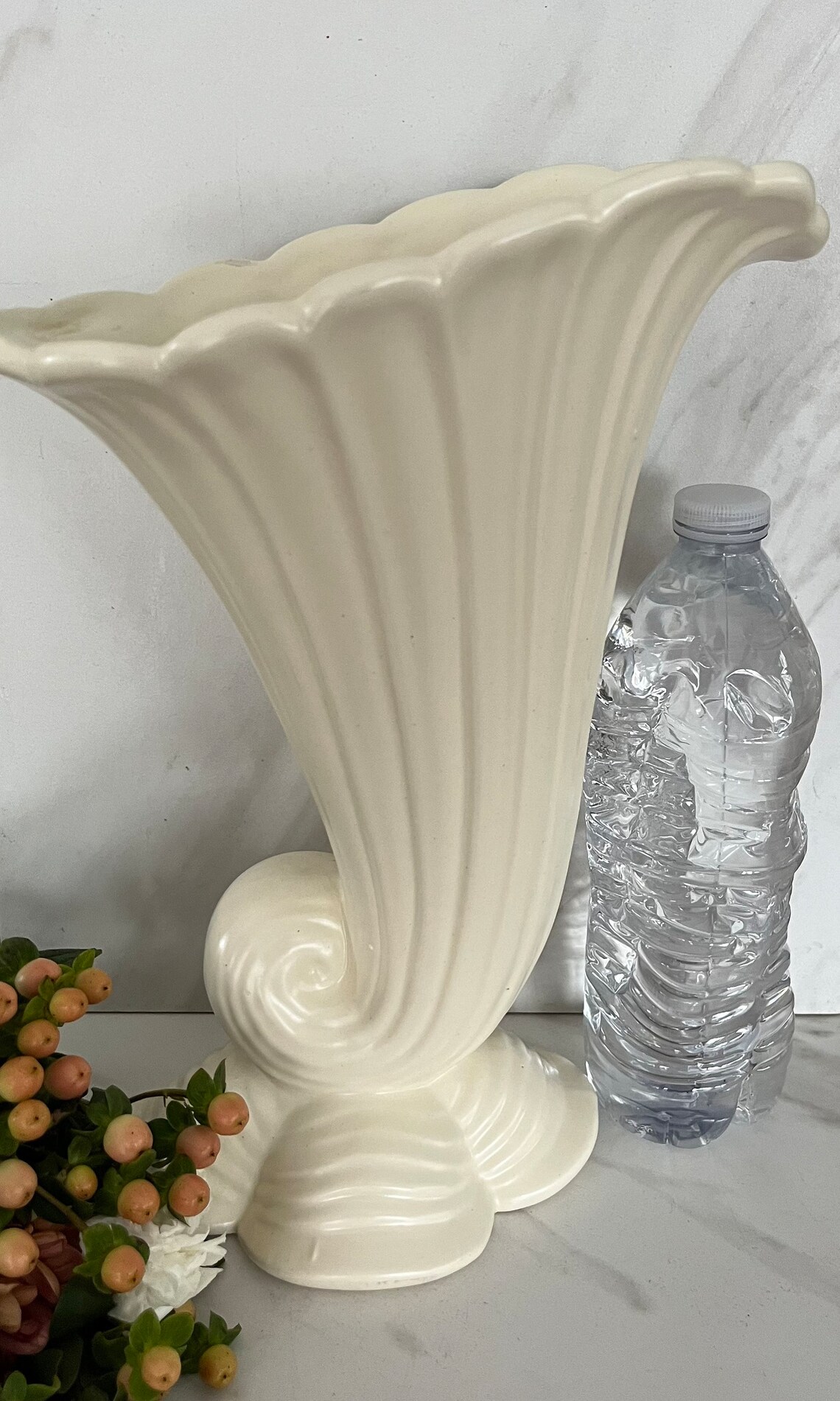 Art Deco Style Shawnee Pottery Vintage Shell Cream Vase. Made - Etsy