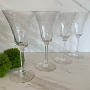 Antique Tiffin-franciscan Mansard Pattern Water or Wine Goblet. Crystal ...
