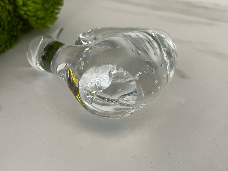 Murano Style Clear Glass Snail Art Glass Figurine Paperweight - Etsy