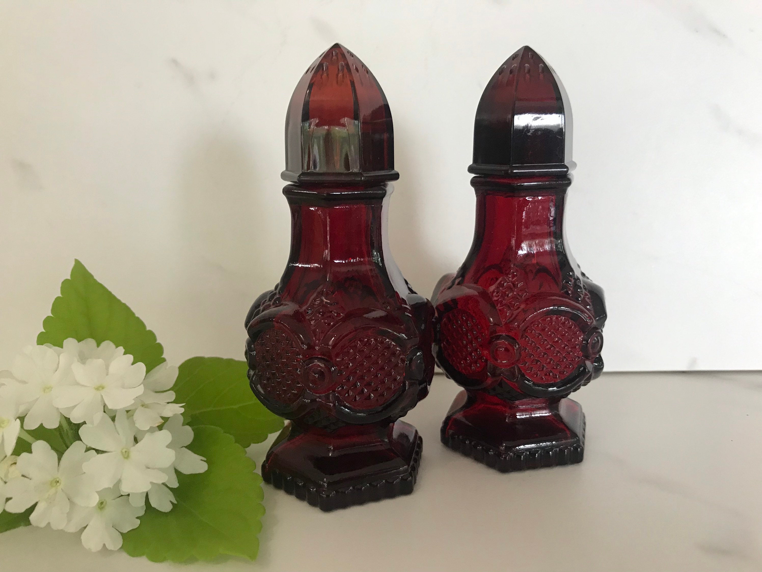 Vintage Avon Cape Cod 1876 Collection Series Ruby Red Glass - Etsy