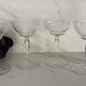 Vintage Bryce Style Stemware Polished Crystal Ornate Cup Stem - Etsy