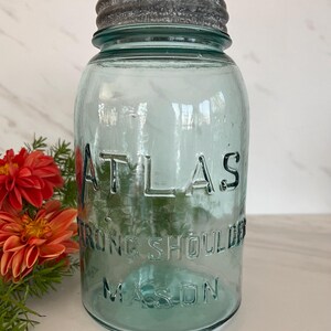 Antique Vintage Hazel Atlas Cornflower Blue Glass Perfect “strong ...