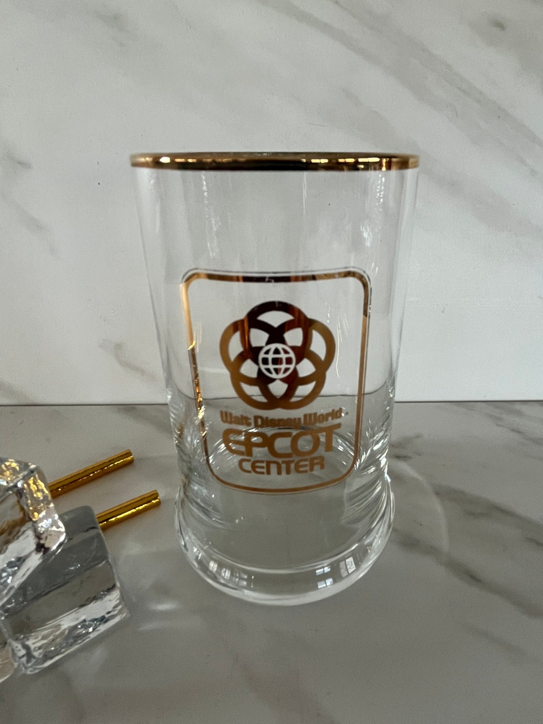 Epcot Glass 1982 Walt Disney World Epcot Center Collectible Glass ...