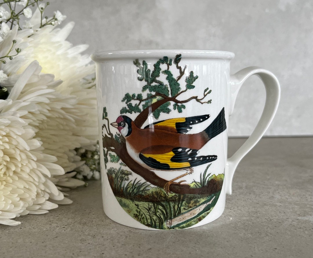 Birds of Britain Goldfinch Artist Susan-ellis Williams Coffee Cup or ...