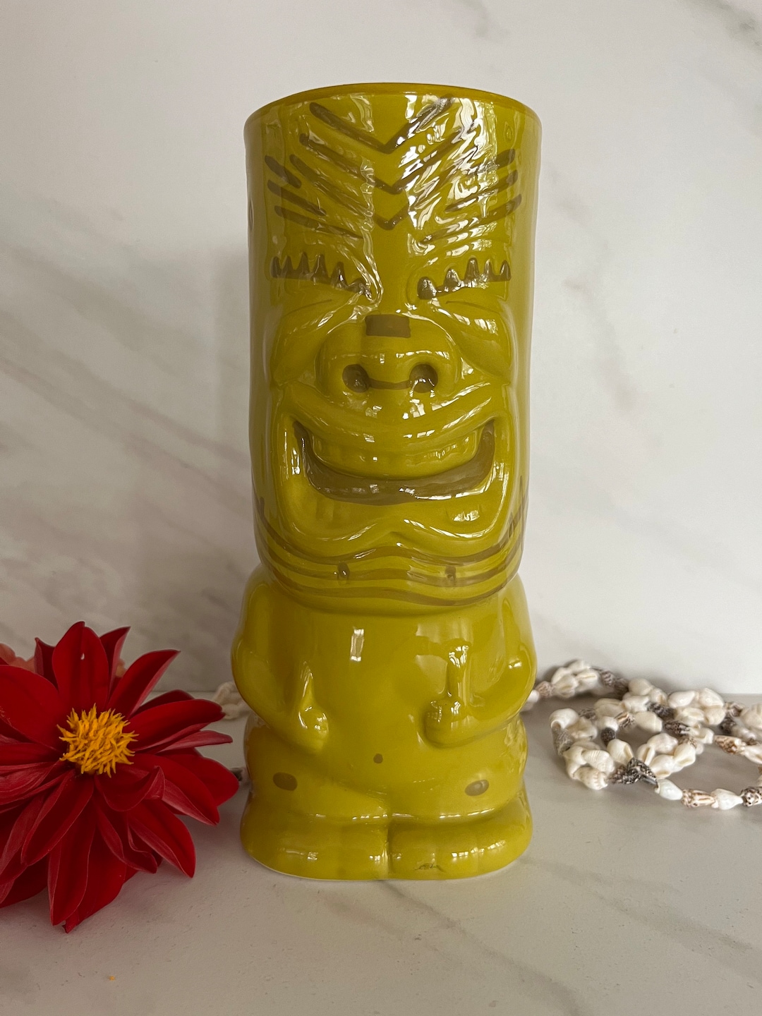 Tiki Toby Pottery Tumbler or Vase. Hawaiian Tiki Decor. Vintage Tiki ...