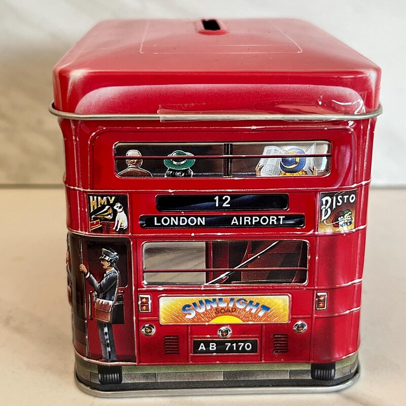 Vintage Tin London Bus - Etsy