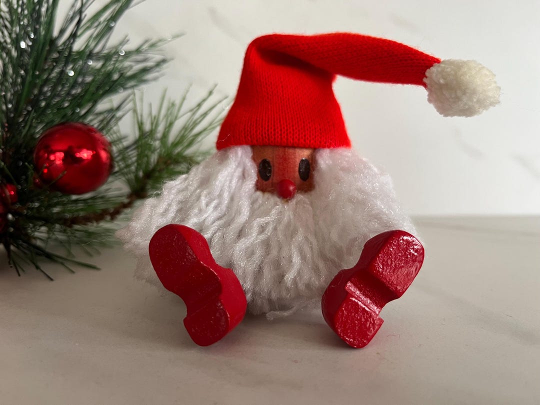 Denmark Scandinavian Vintage Sweden Denmark Wooden Small Santa Shelf ...