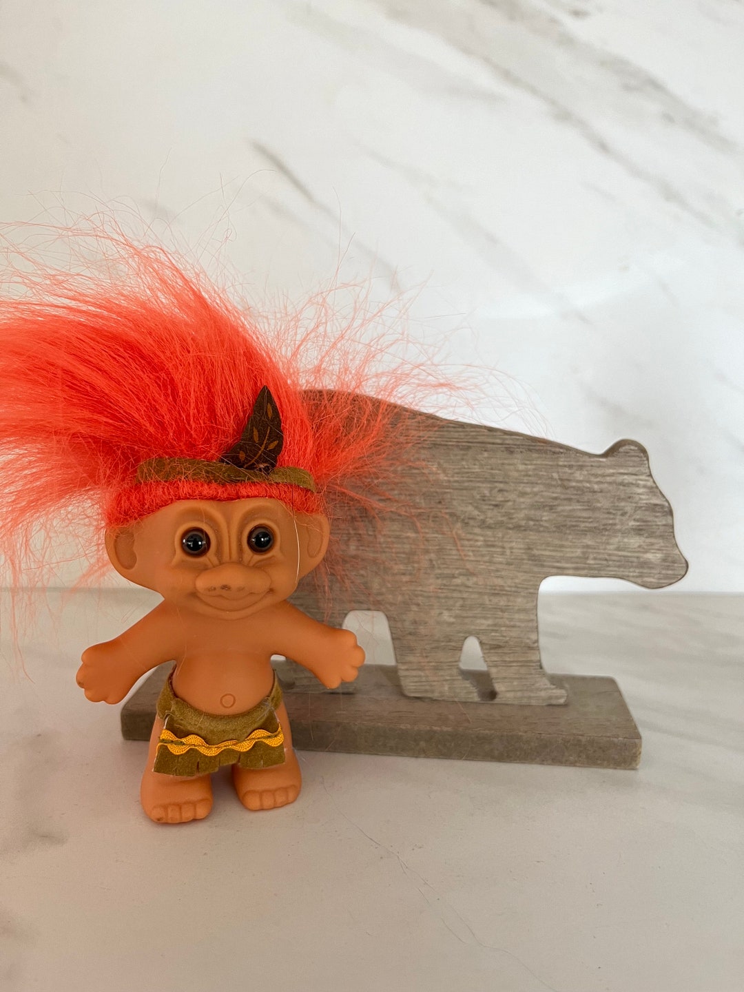 Vintage Harvest Time Native American Troll Doll. Russ Berrie and ...