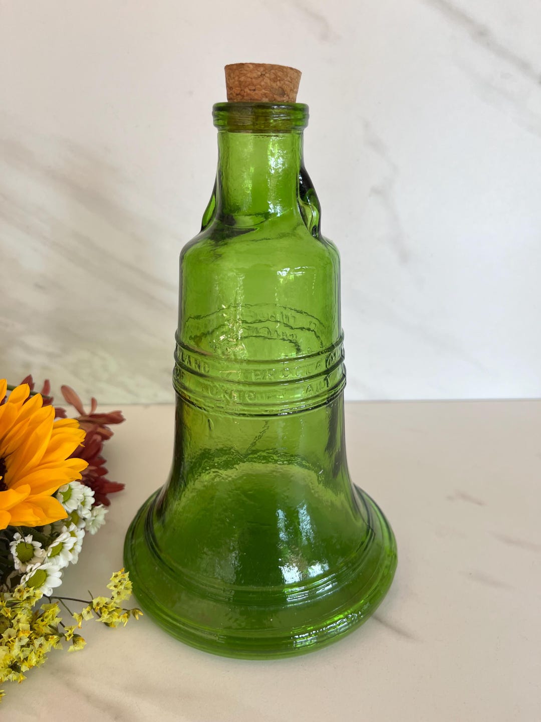 Liberty Bell Wheaton Glass Company Emerald Green Liberty Bell Bottle ...