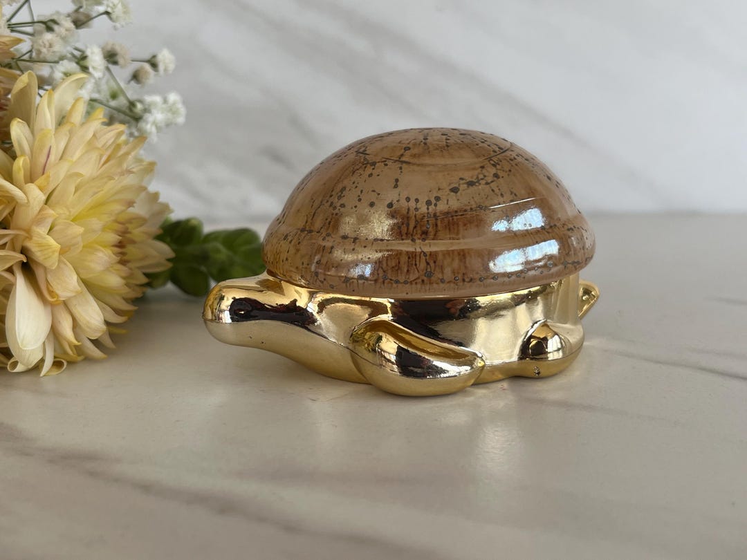 Avon Vintage Turtle Tortoise Vanity Jar Creme Perfume Jar 1970's *empty ...