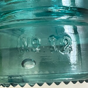 Antique Hemingray Blue Glass Insulator. Marked Hemingray. No. 12 *read ...