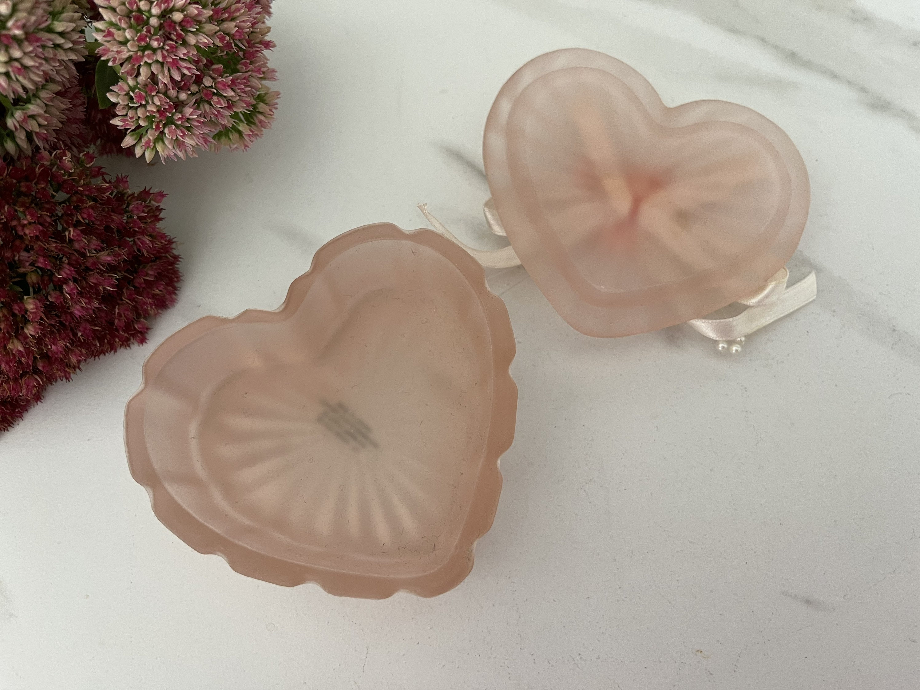 Mattel Barbie Pink Satin Covered Heart Dish. Original Sticker - Etsy