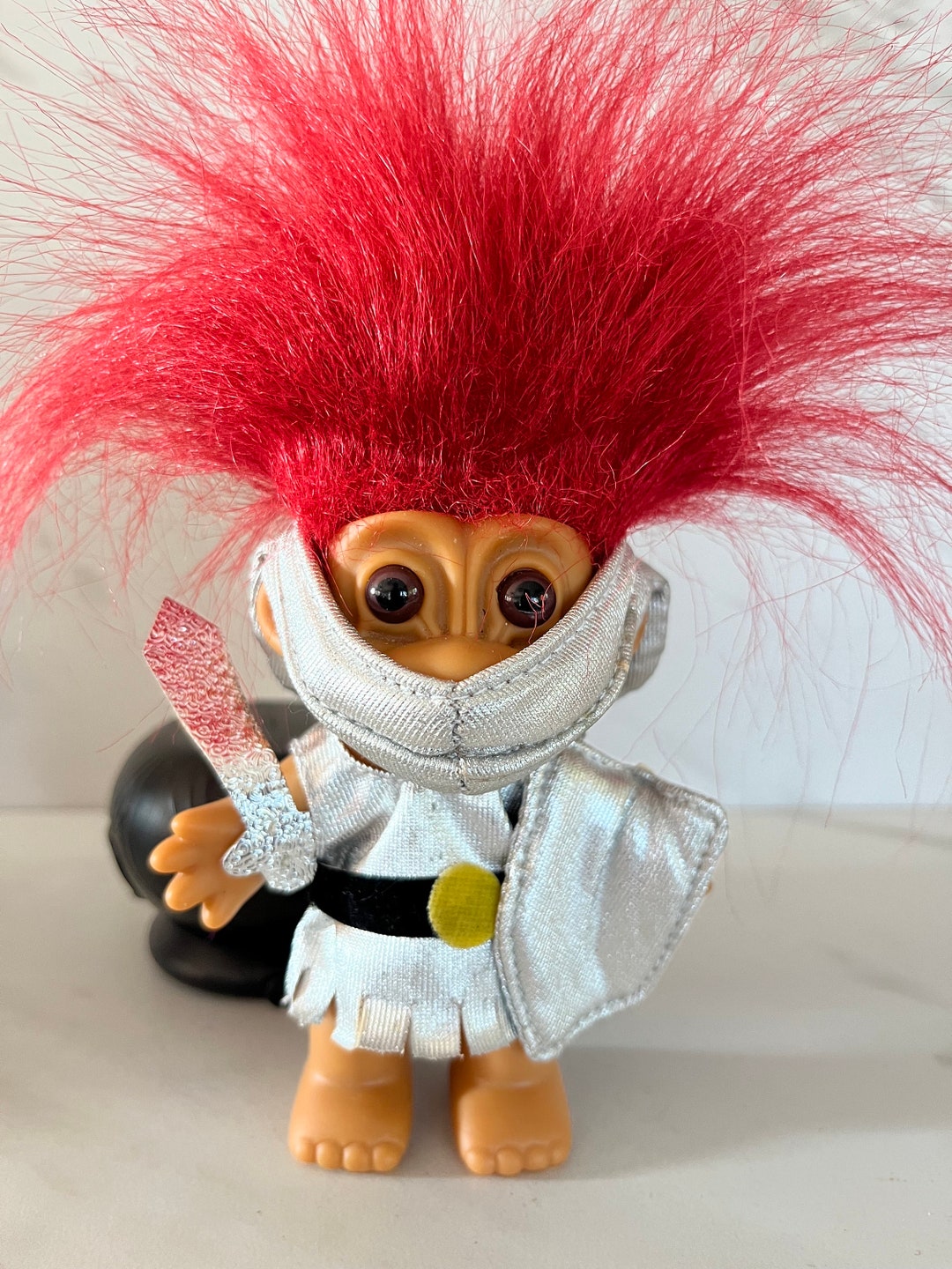 Troll Vintage Knight and Shining Armor Troll Doll. Russ Berrie and ...