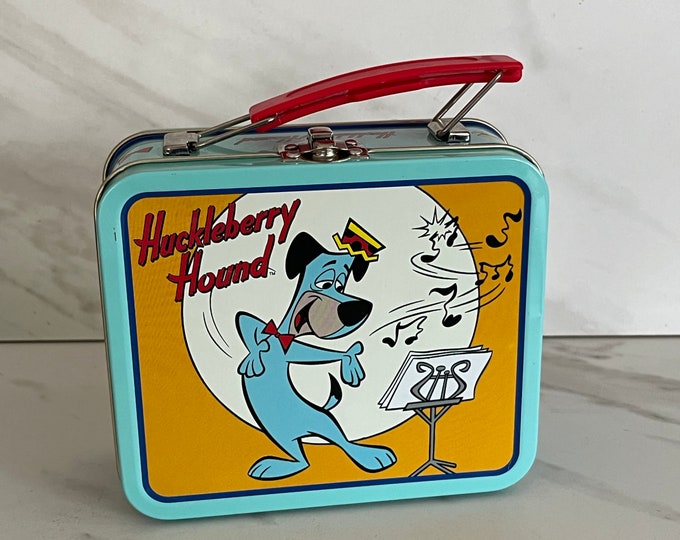 Huckleberry Hound Collectible Small Tin Lunch Box. Hanna Barbera. 1999 ...