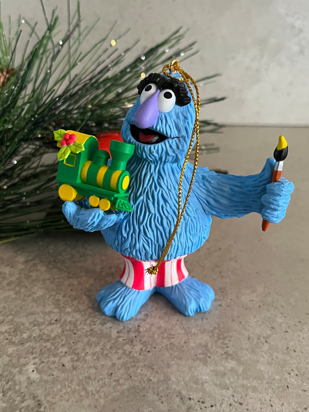 Sesame Street Herry Monster Sesame Street 1993 NIB Vintage Christmas ...