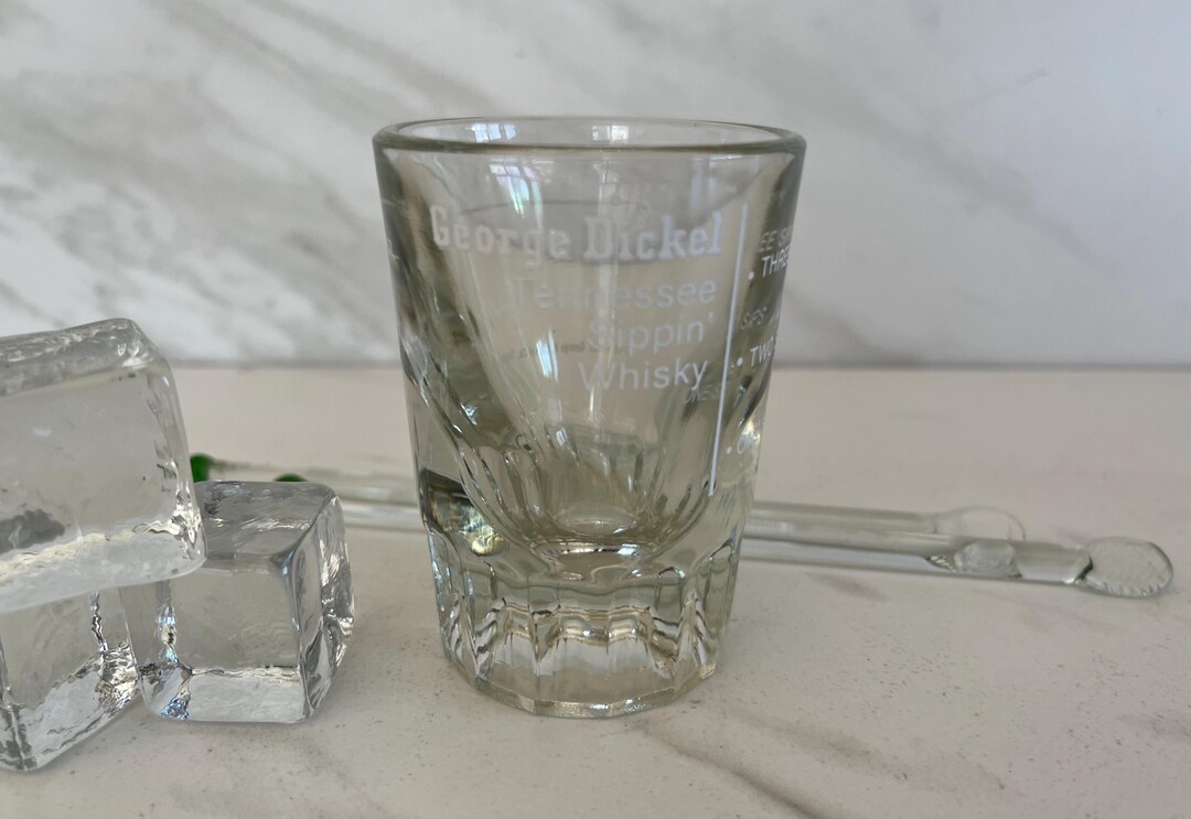 George Dickel Vintage Double Heavy Shot Glass. Tennessee Sippin Whiskey ...
