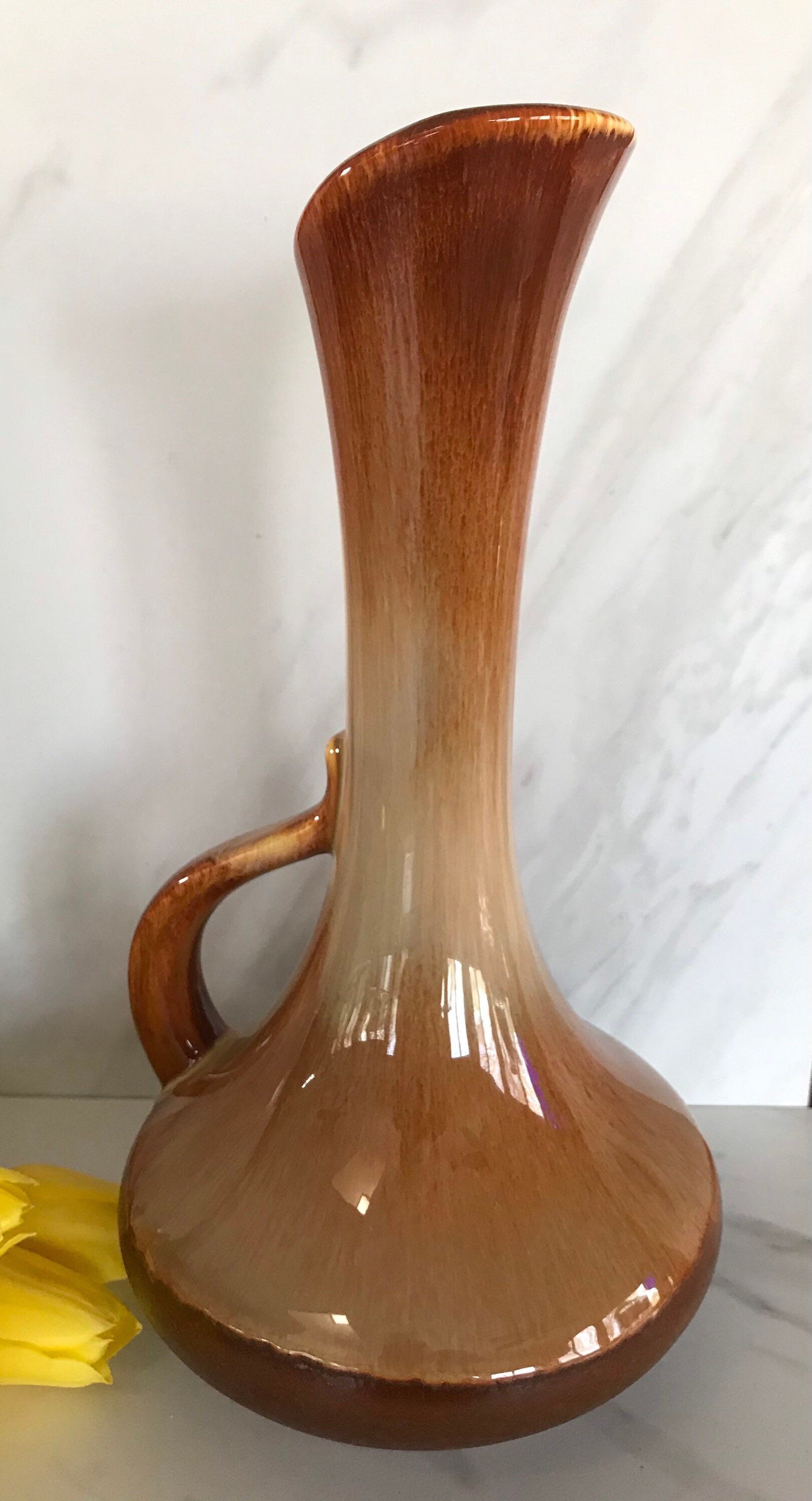 Beautiful Vintage Royal Haeger Pottery Brown Drip Glaze Vase - Etsy UK