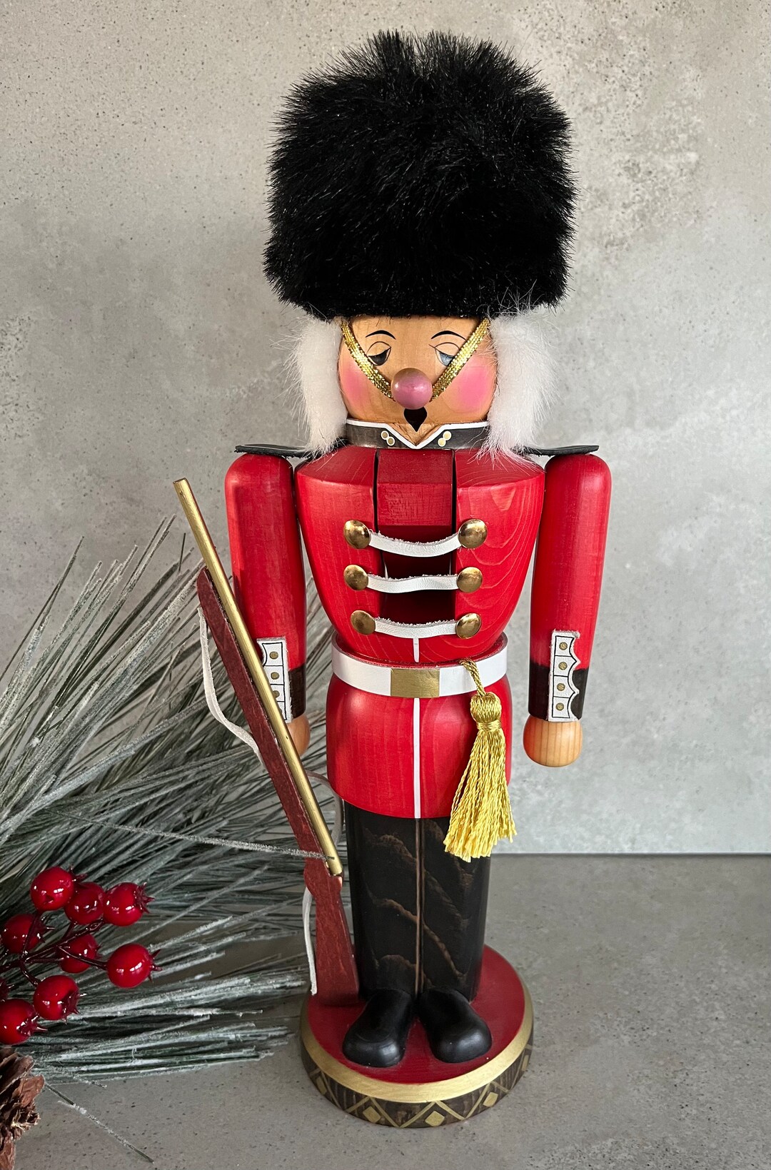 Vintage Nutcracker Royal Gaurd Buckingham Palace With Sword. Ornate ...