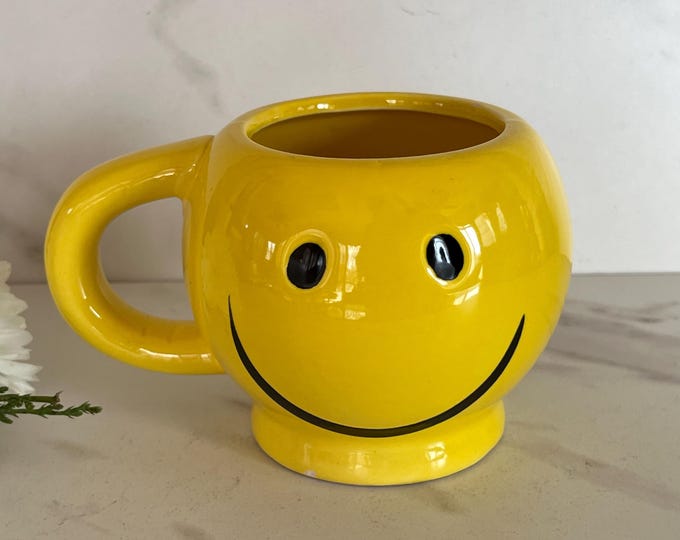 Vintage Ceramic Original Smiley Face Mug. 1970’s Unmarked. *read ...