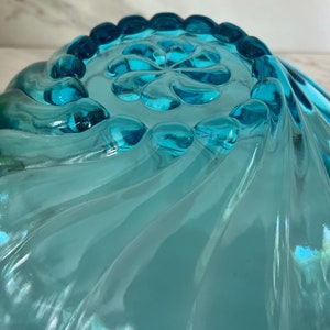 Vintage Blue Azure or Turquoise Capri Glass Bowl. Hazel Atlas Capri ...